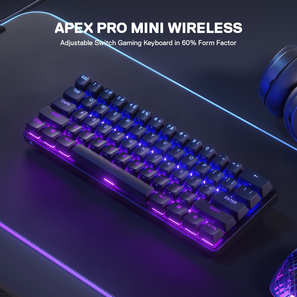 SteelSeries Apex Pro TKL Wireless Optical Keyboard คีบอร์ดเกมมิ่งไร้สาย ...