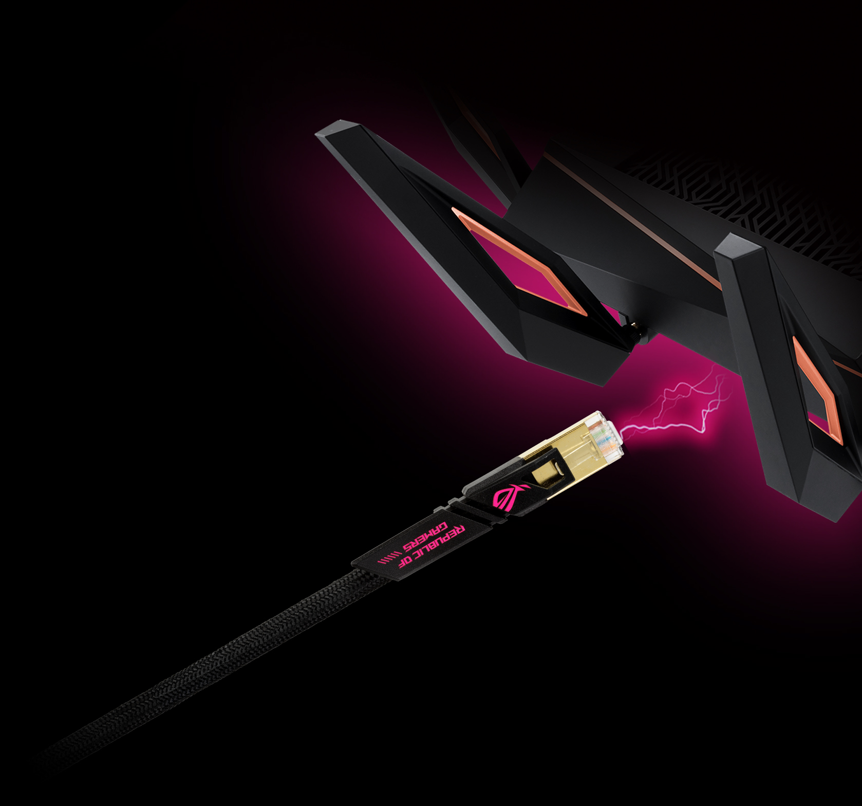 ASUS ROG Cat7 Ethernet Cable – Gaming LAN network cable high speed ...