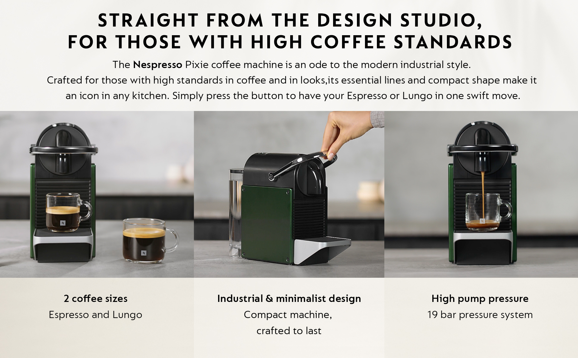 Nespresso เครื่องชงกาแฟ Pixie Titan (Redesign) | Shopee Thailand