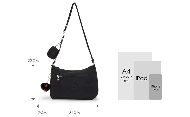 กระเป๋า Kipling รุ่น SHINAE สี Black Tonal | Shopee Thailand