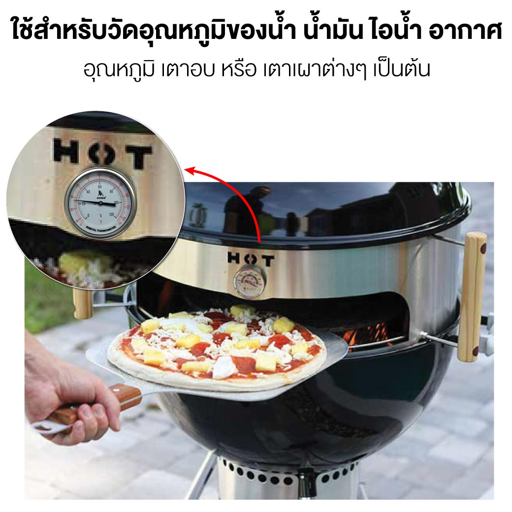 เกจวัดอุณหภูมิและความชื้น เกจวัดอุณหภูมิ แบบออกหลัง เกจวัดอุณหภูมิ 4" รุ่น TC430-300C SUMO ออก ...