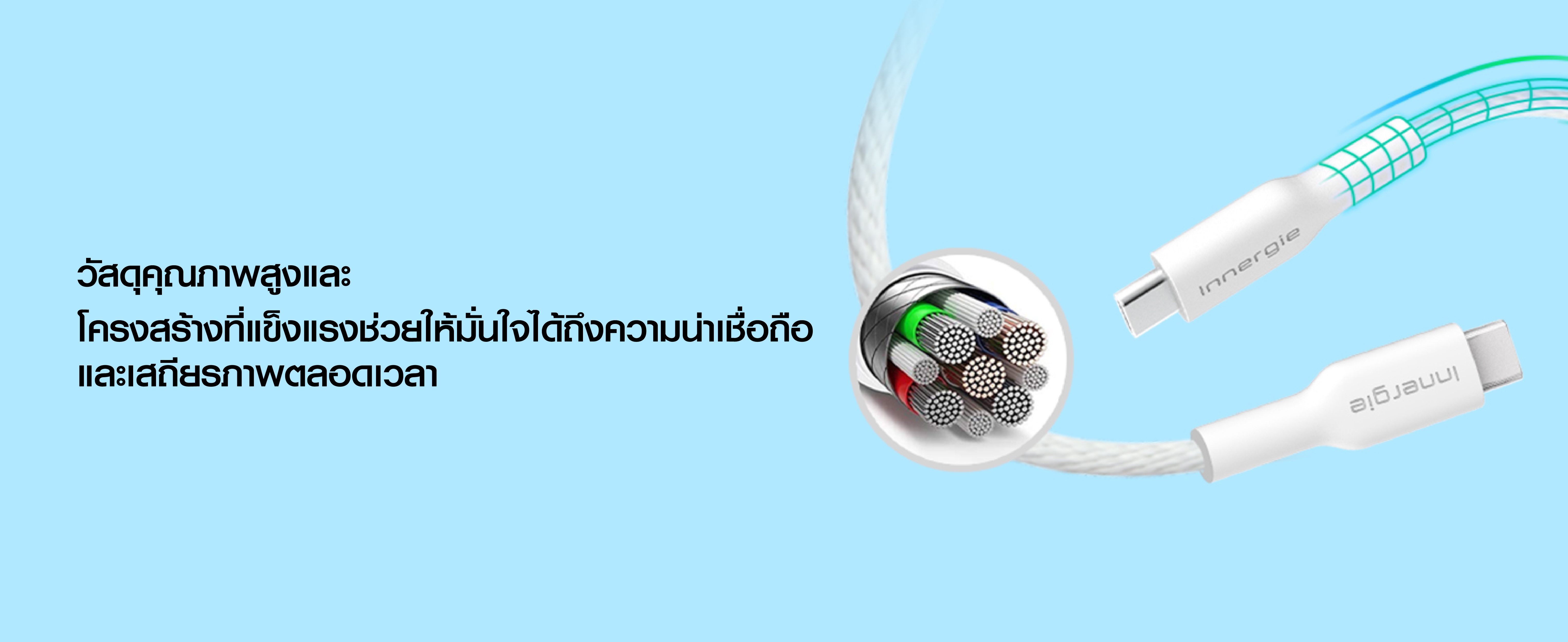 Innergie C-C USB-C to USB-C Cable สายชาร์จเร็ว C-C 5A E-Marker 100 ...