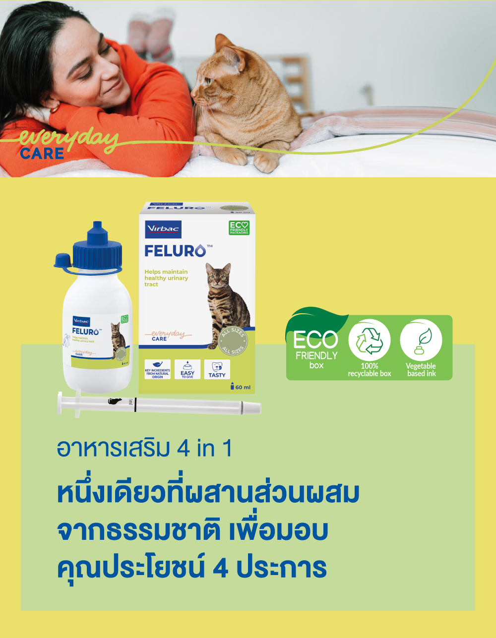 [Exp.27-9-2025] Virbac เฟลูโร [Feluro - 60 ml] ผลิตภัณฑ์เสริมอาหาร ...