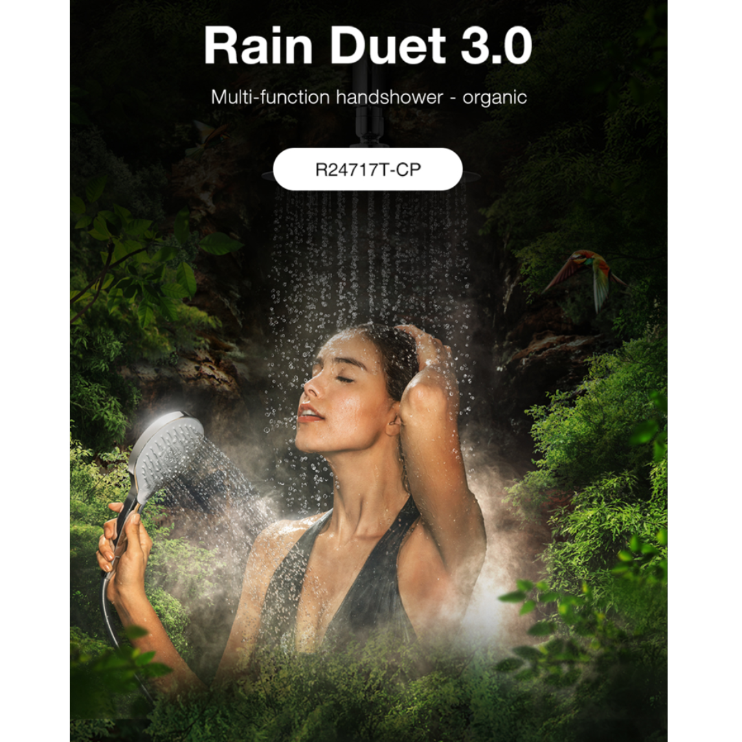 KOHLER (Set D) Rainduet multi-function handshower with bracket&hose K ...