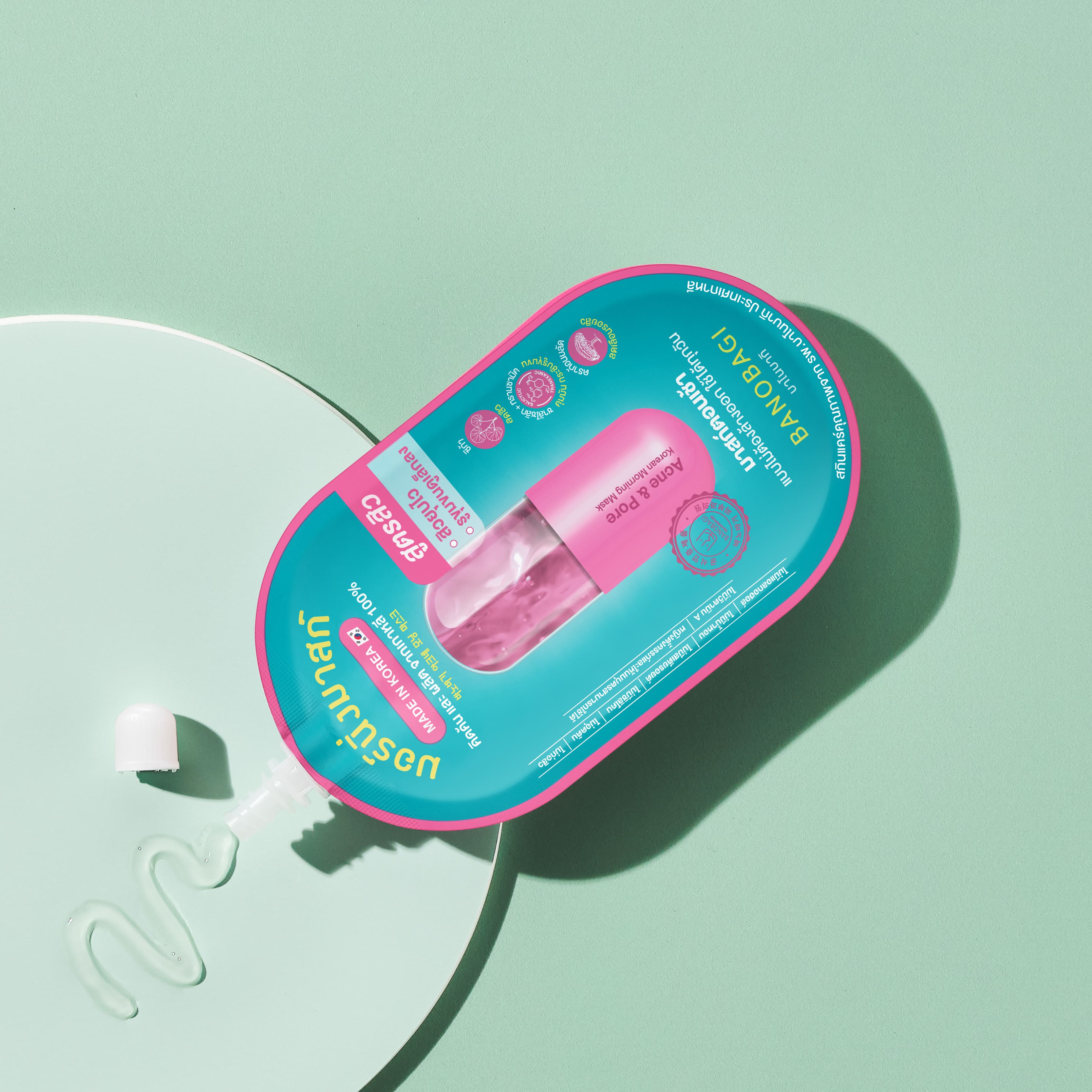 BANOBAGI Acne & Pore Korean Morning Mask (15ml.) บาโนบากิ แอคเน่ แอนด์ พอร์ โคเรียน มอร์นิ่ง ...