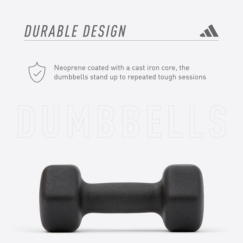 Adidas ดัมเบล - 4 กก. (คู่) (Dumbbells - 4Kg Pair) | Shopee Thailand