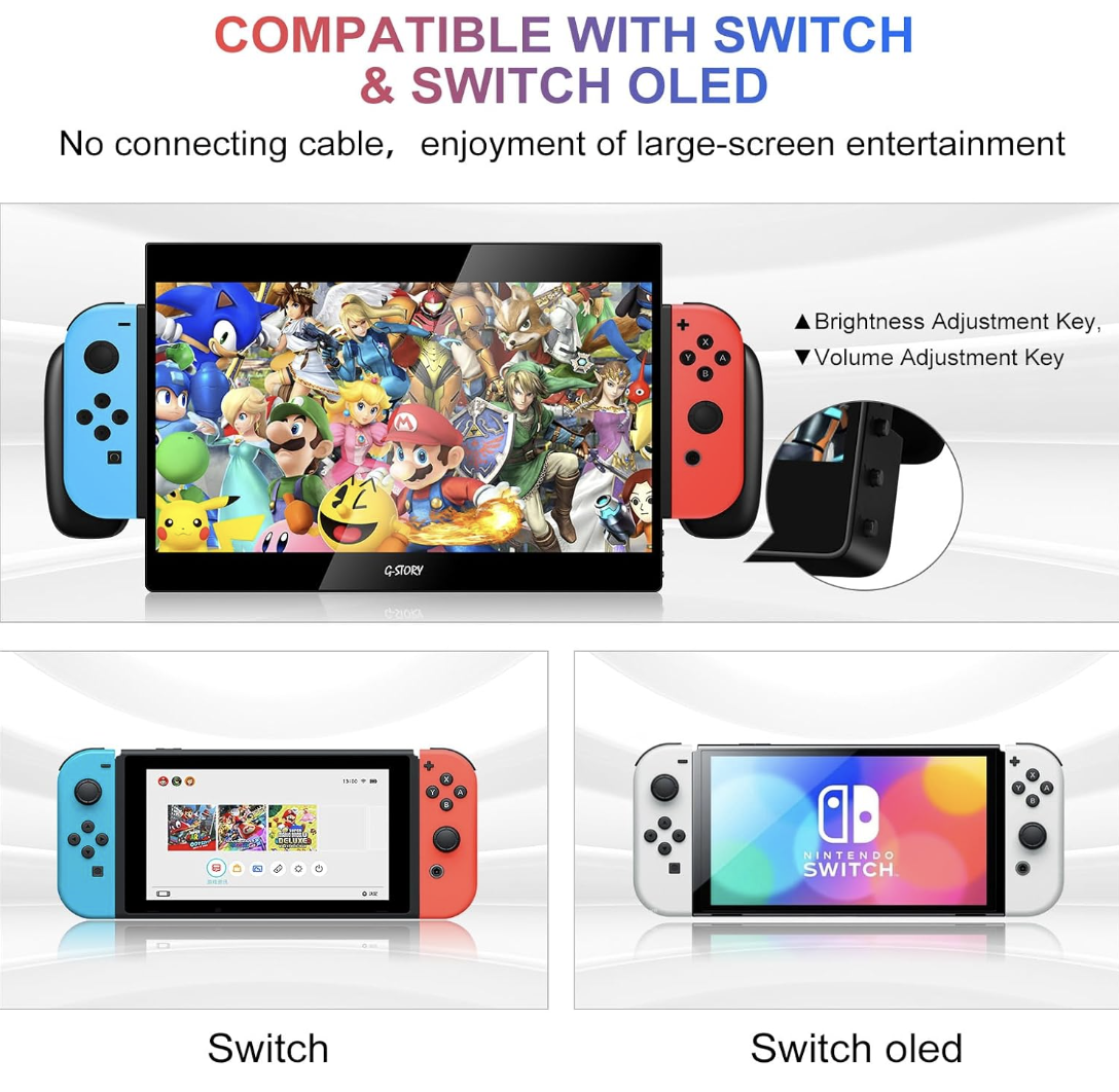 [พร้อมส่ง SW จอใหญ่คมชัด]Nintendo: Portable Monitor 10.1" FHD for ...