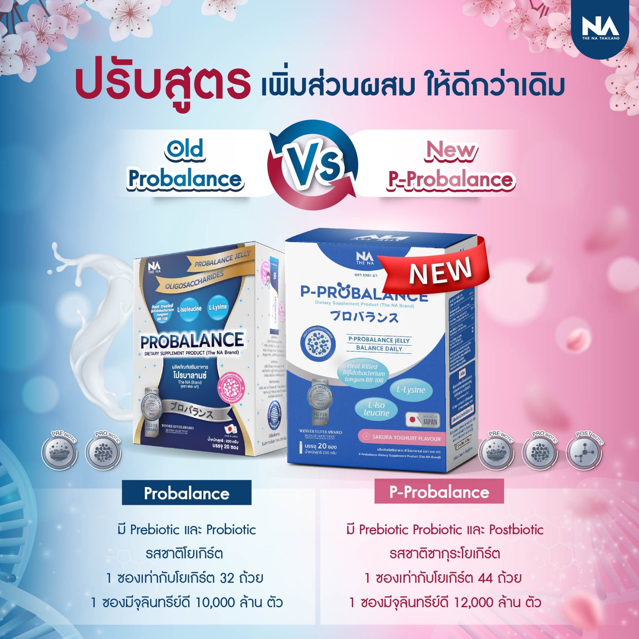 The Na P Probalance Jelly 3 กล่อง 60 ซ. พีโปรบาลานซ Postbiotic พรีไบโอติก ท้องผูก แปรปรวน ...