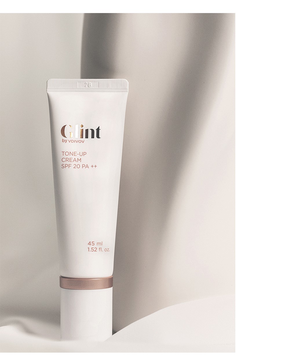 GLINT By VDIVOV Tone-Up Cream 45ml (กลินท์ ครีมโทนอัพ โทนอัพ ครีม ก่อน แต่งหน้า tone up เมคอัพ ...