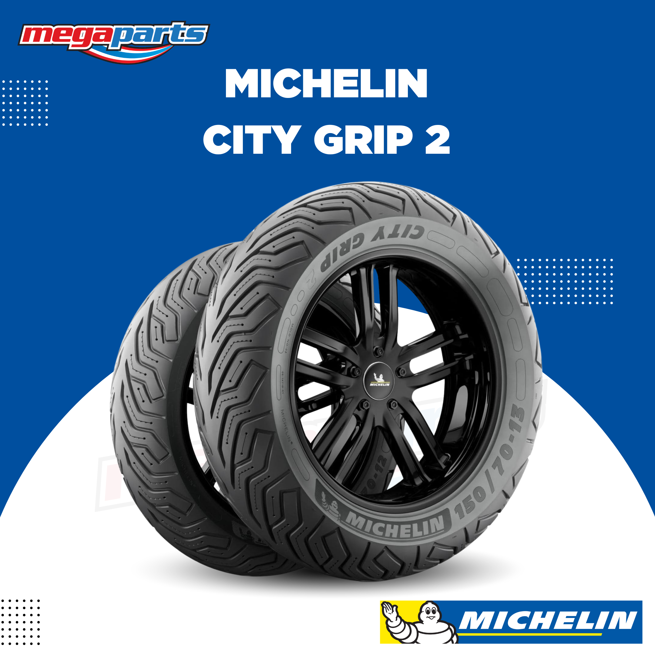 ยางนอกรถมอเตอร์ไซค์ MICHELIN CITY GRIP 2 มิชลิน ซิตี้ กริป 2 (Megaparts Store) | Shopee Thailand