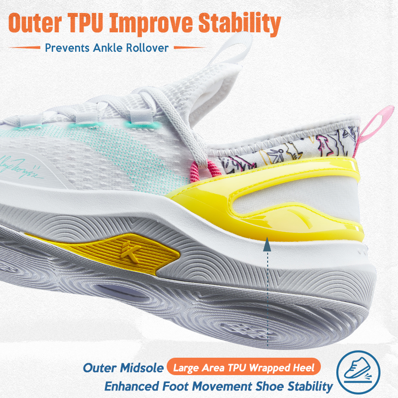 ANTA KT FLY รองเท้าบาสเก็ตบอลผู้ชาย A-Shock รองเท้าบาส 1124B1606 ...