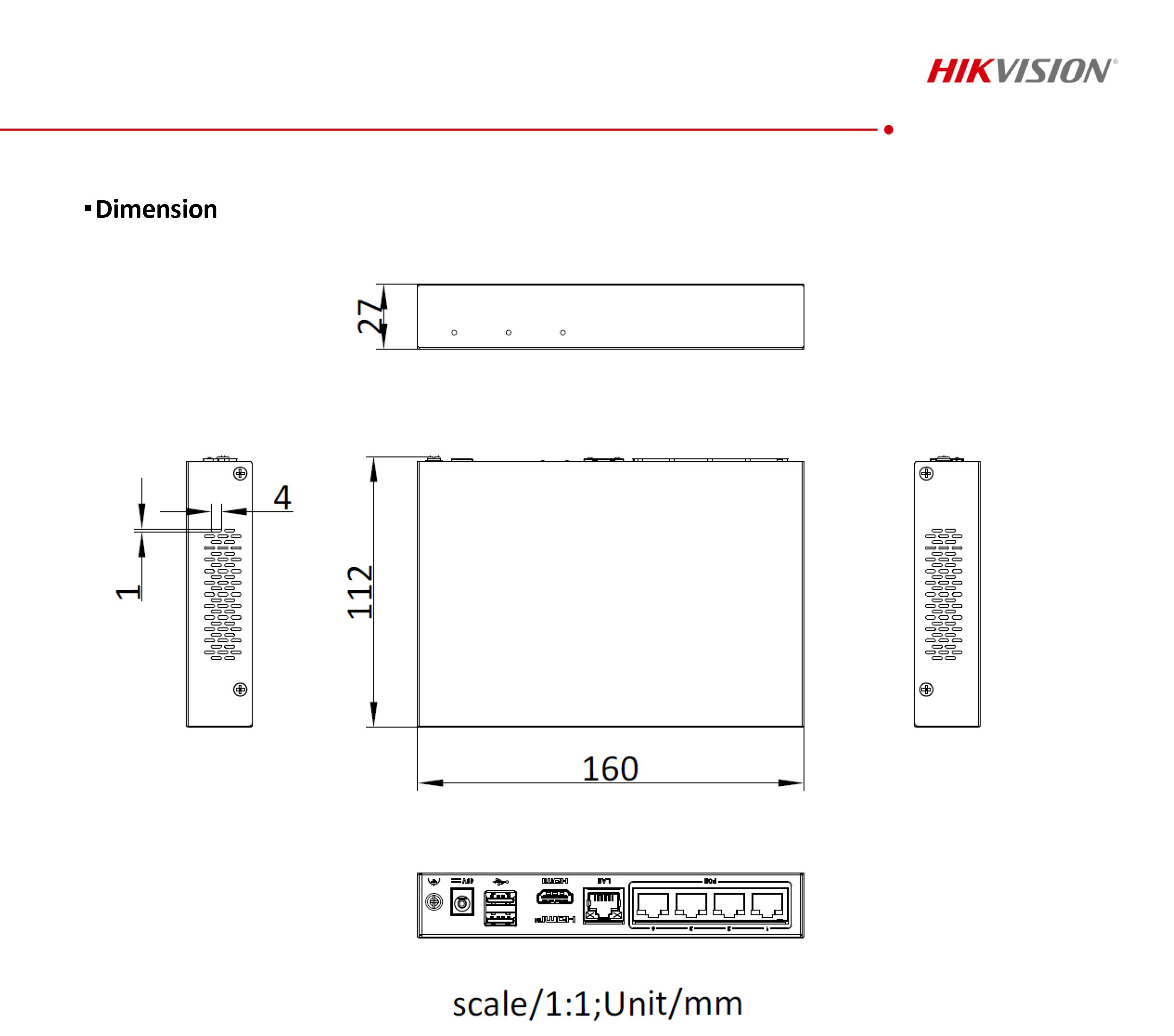 Hikvision DS-E04NI-Q1/4P, DS-E08NI-Q1/8P SSD 1 TB eNVR Poe เครื่องบันทึกกล้องวงจรปิด | Shopee ...