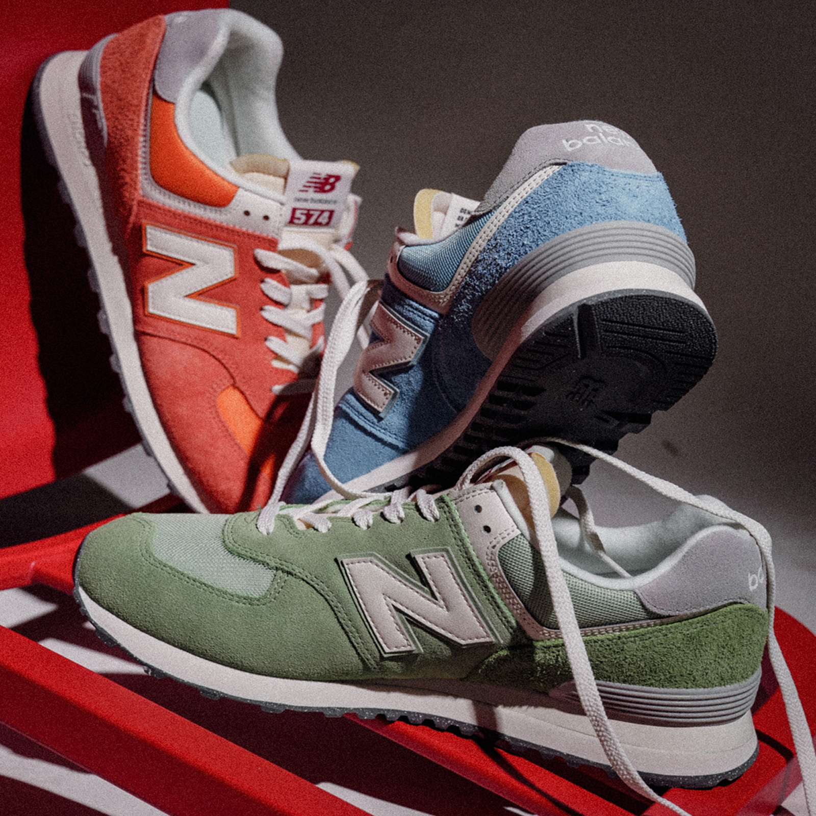 New Balance รองเท้าผ้าใบ รองเท้าลำลอง NB UX 574 Chive Green U574RCC ...