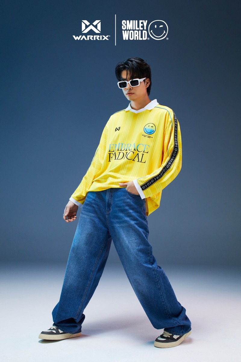 WARRIX เสื้อฟุตบอล Football Jersey Long Sleeve Smiley World Collection ...