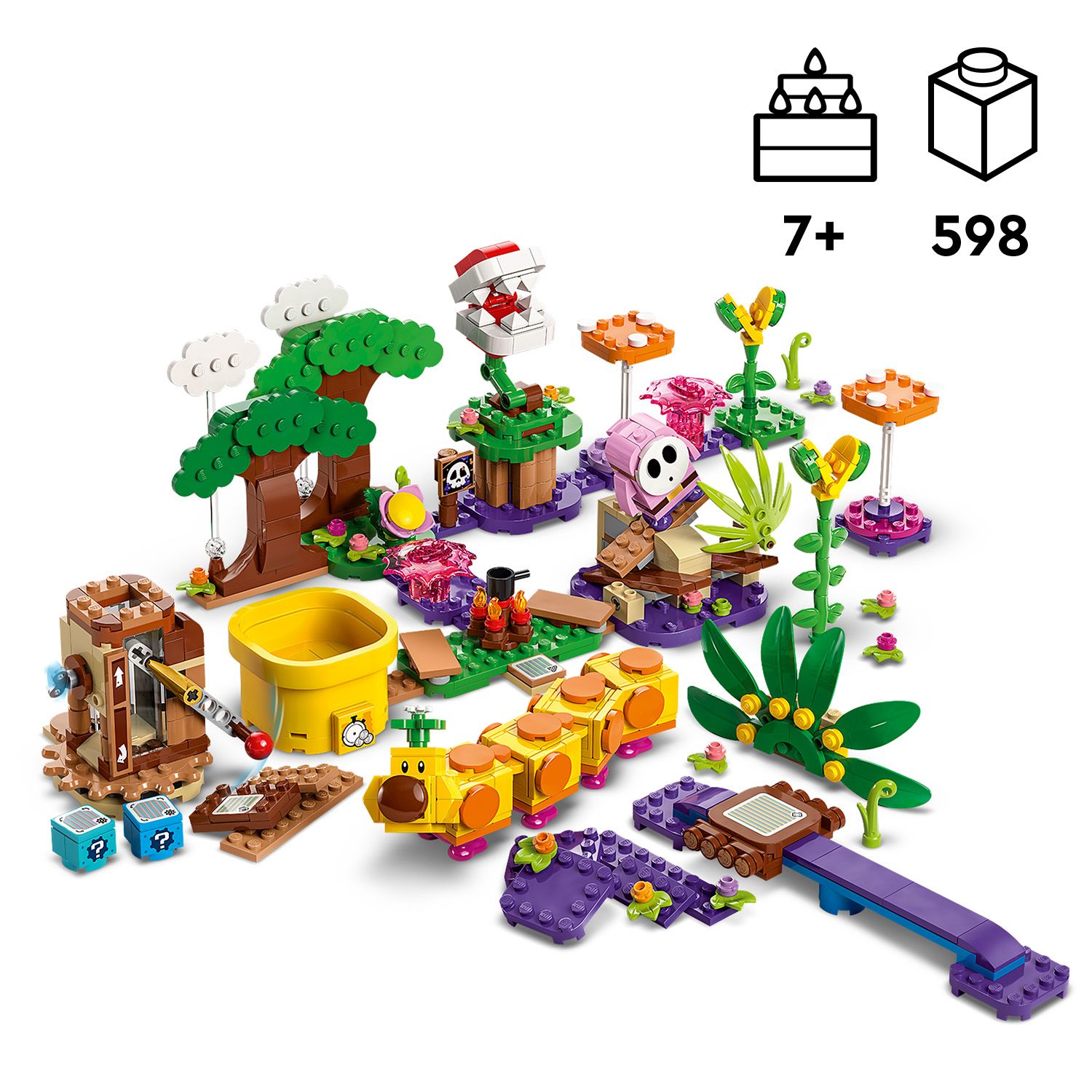 LEGO Super Mario 71434 Soda Jungle Maker Set (598pcs.), Building Blocks ...