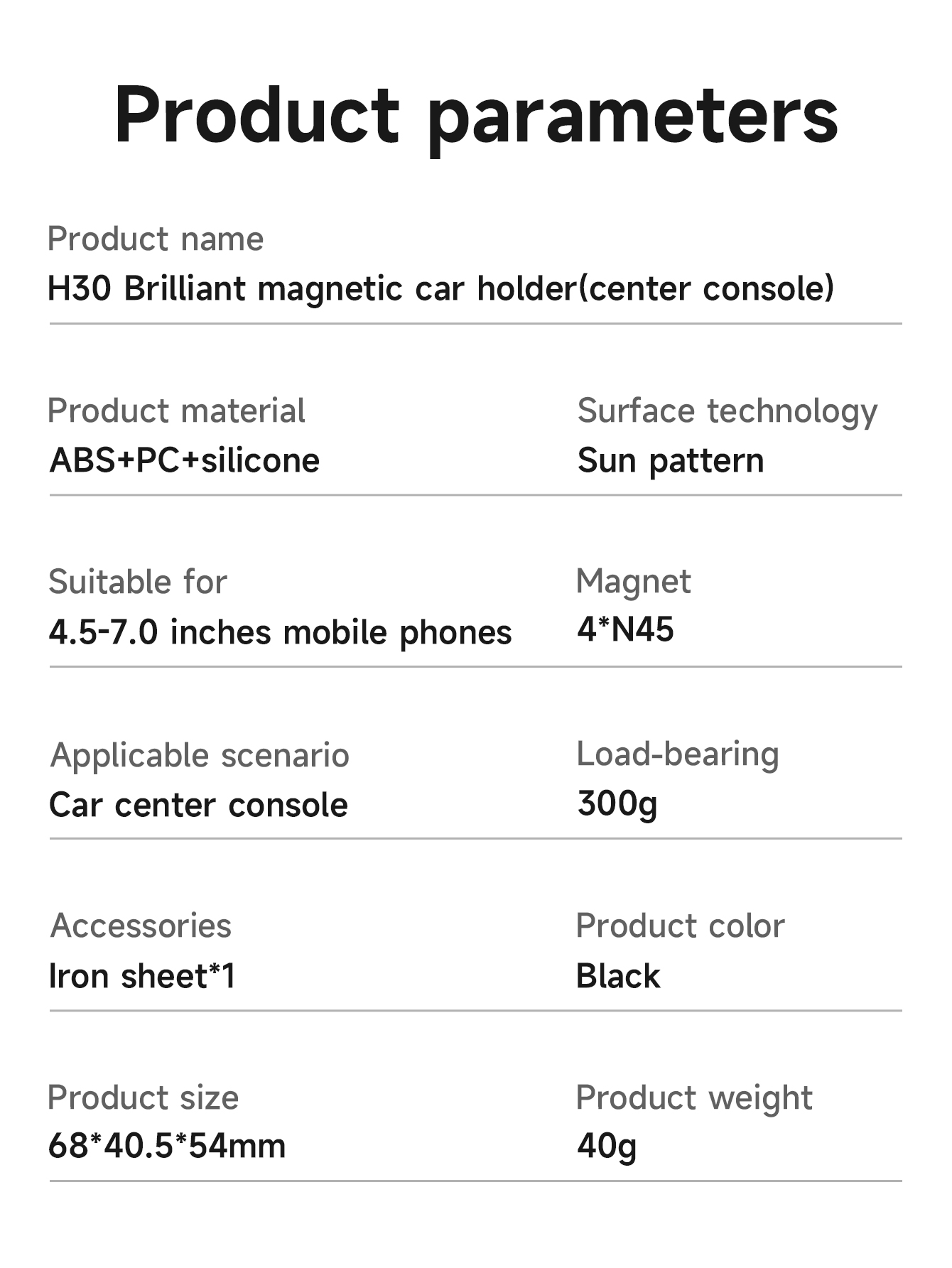 HOCO H30 ที่ยึดโทรศัพท์ในรถแบบแม่เหล็ก ที่วางโทรศัพท์ในรถ ปรับหมุนได้ ...