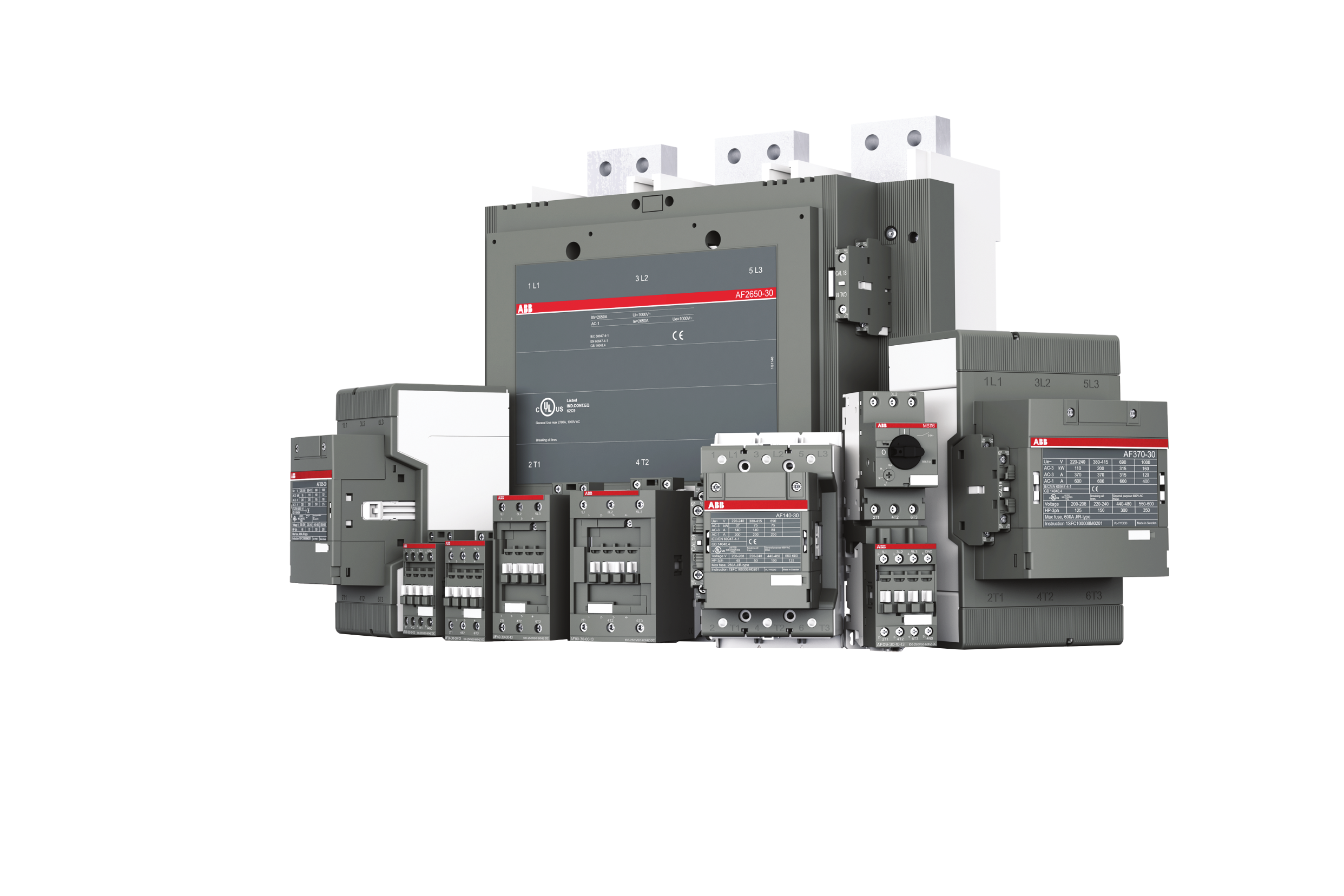 ABB คอนแทคช่วย CA4-10 1NO ติดต้านหน้า Auxiliary Contacts (CA) สำหรับ AF09 - AF96, NF ...