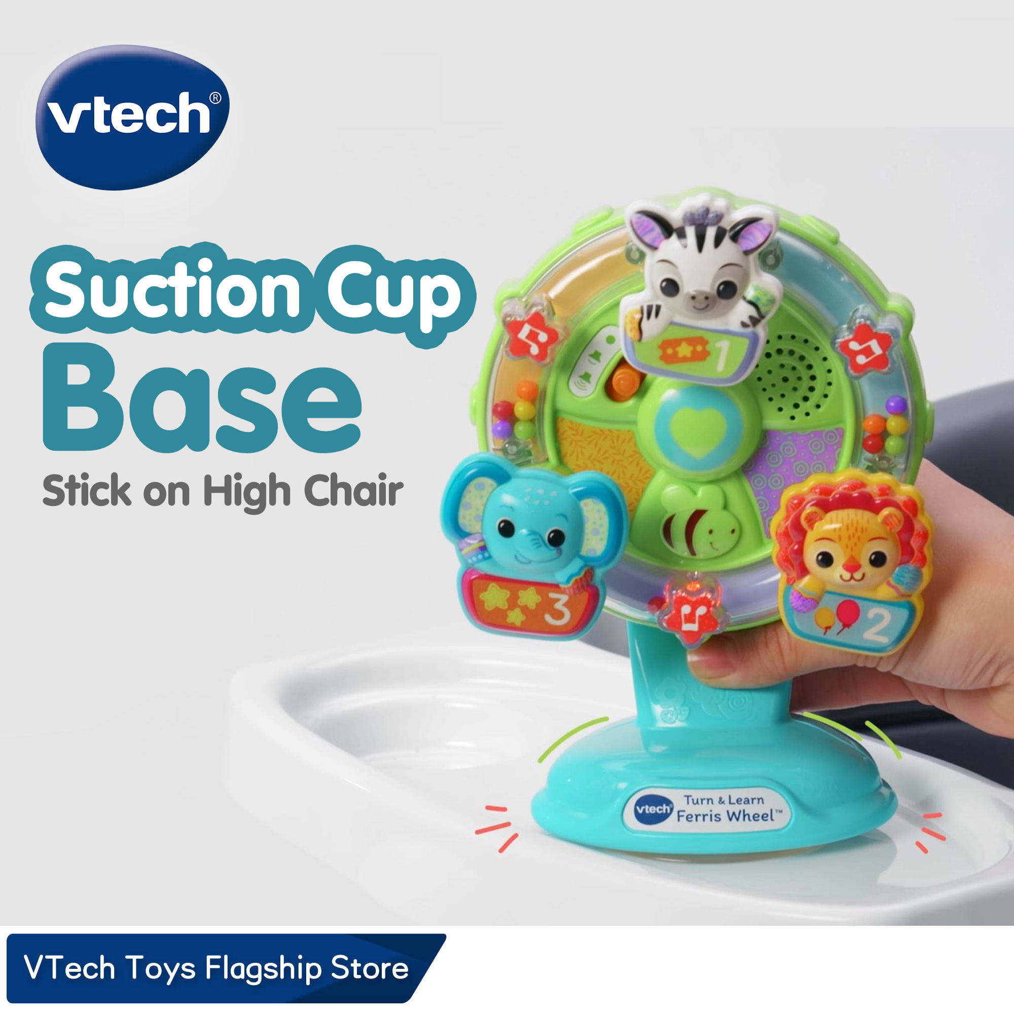 Vtech Official Store High Chair Spin Discover Ferris Wheel Baby Toys 6 ...