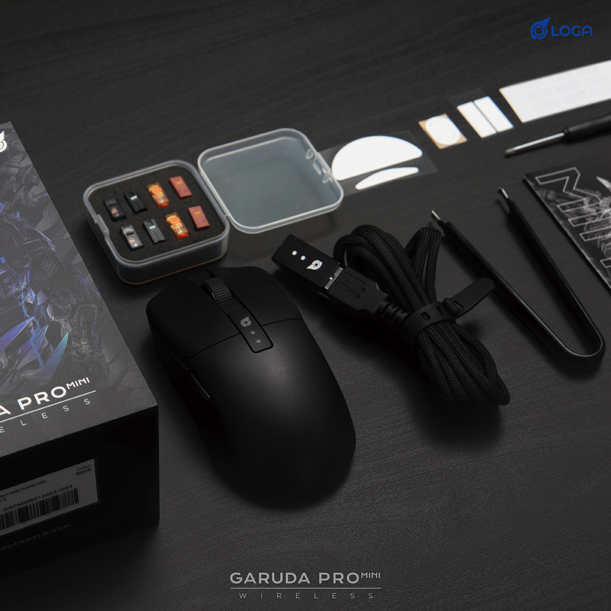 LOGA Garuda Mini : Wireless gaming mouse (2.4GHz, Bluetooth, Hot ...