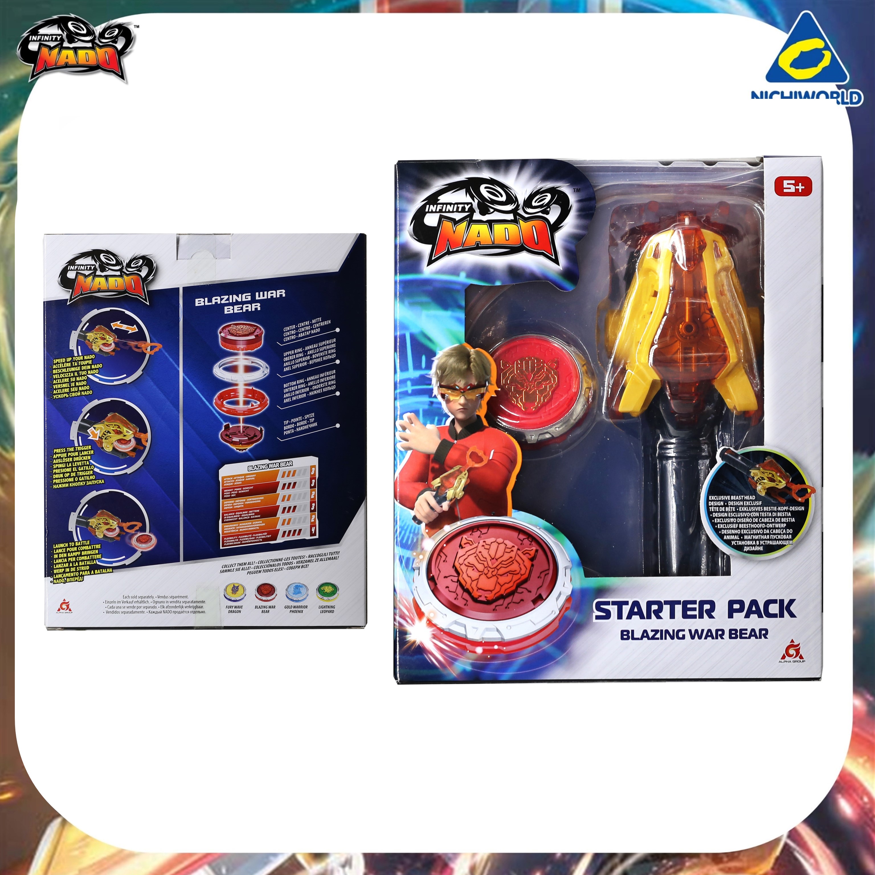 Infinity Nado 6 Bundle Set ของเล่นลูกข่างนาโด 6 รุ่น รหัส ND0001BD ...