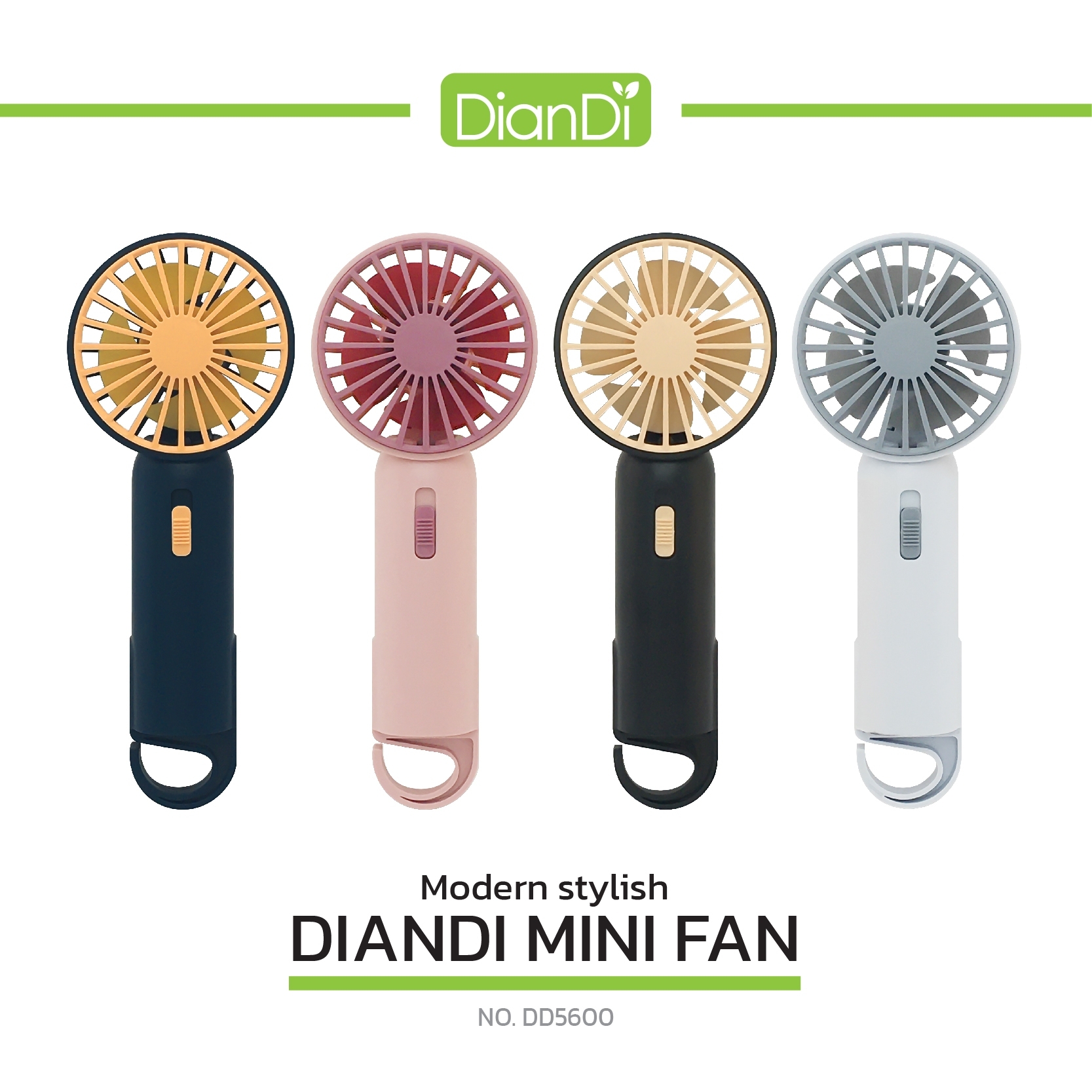 พัดลมพกพา Diandi Mini fan รุ่น DD5600 พัดลมปรับได้ 2 ระดับ | Shopee Thailand