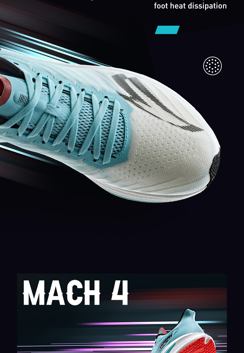 ANTA Mach 4 Men Running Shoes Nitroedge รองเท้าสำหรับคนเท้าแบน Shoes ...