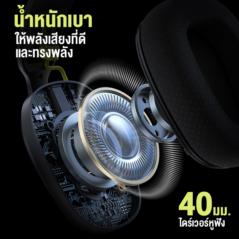 Onikuma KUMA Wireless Three Mode E-Sports Gaming Headset หูฟังเกมมิ่ง ...