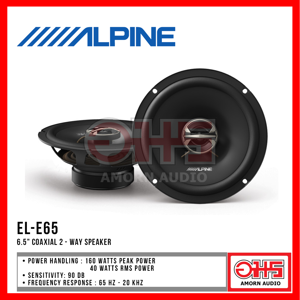 ALPINE EL-E65C + EL-E65 6.5" 2 - WAY SPEAKER / AMORN AUDIO | Shopee Thailand