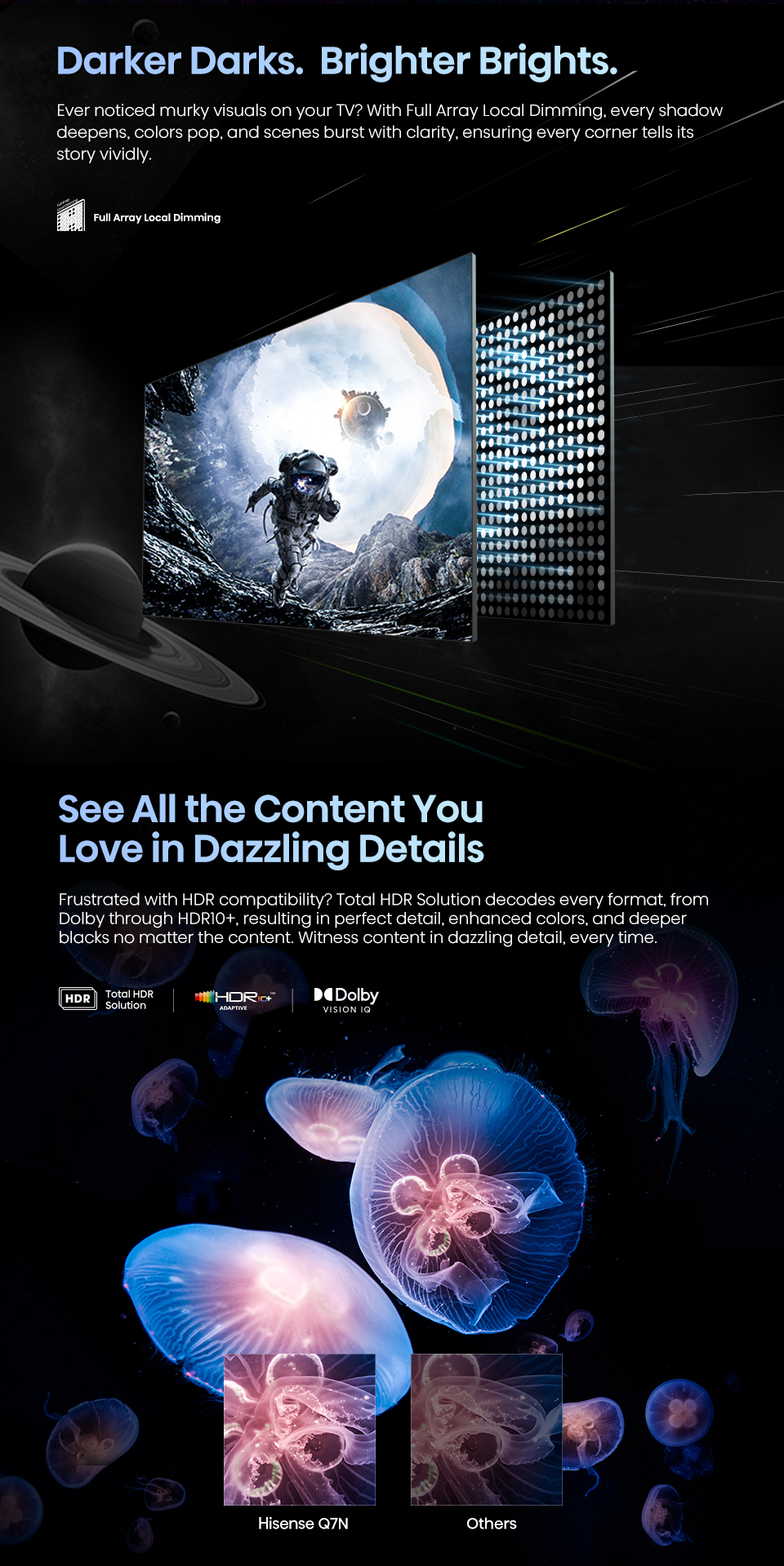 Hisense TV รุ่น 100Q7N ทีวี 100 นิ้ว QLED 4K VIDAA U7.6 (Free install ...