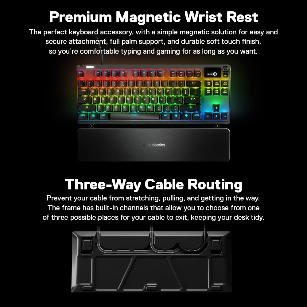 SteelSeries Apex 7 TKL Mechanical Gaming Keyboard คีบอร์ดเกมมิ่งแมคคานิ ...