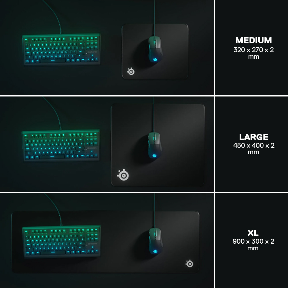 SteelSeries QcK Edge Gaming Mousepad แผ่นรองเม้าส์ แบบ Control รุ่นเย็บ ...