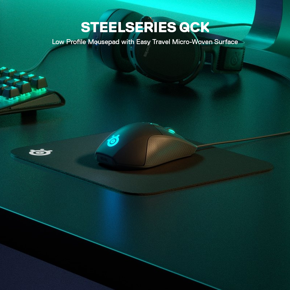 SteelSeries QcK Gaming Mousepad แผ่นรองเม้าส์ แบบ Control รุ่นเริ่มต้น ...