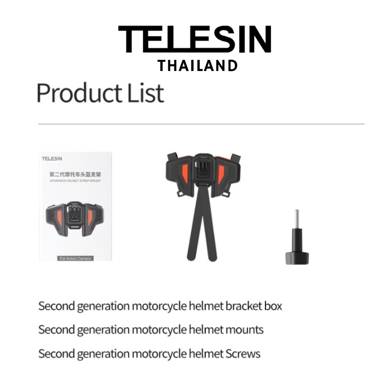 Telesin GoPro , DJI Action 6 / 5Pro / 4 / 3 , Insta360 ที่ยึดแอคชั่นแคม ...