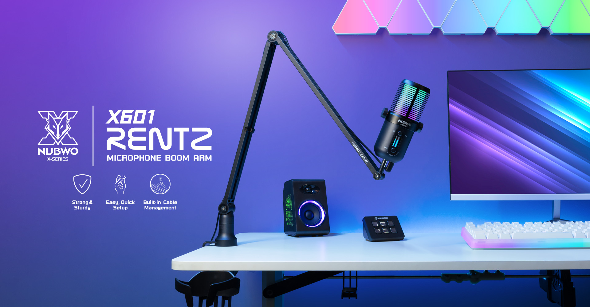 Nubwo X Series X601 Microphone Boom Arm ขาตั้งไมโครโฟน | Shopee Thailand