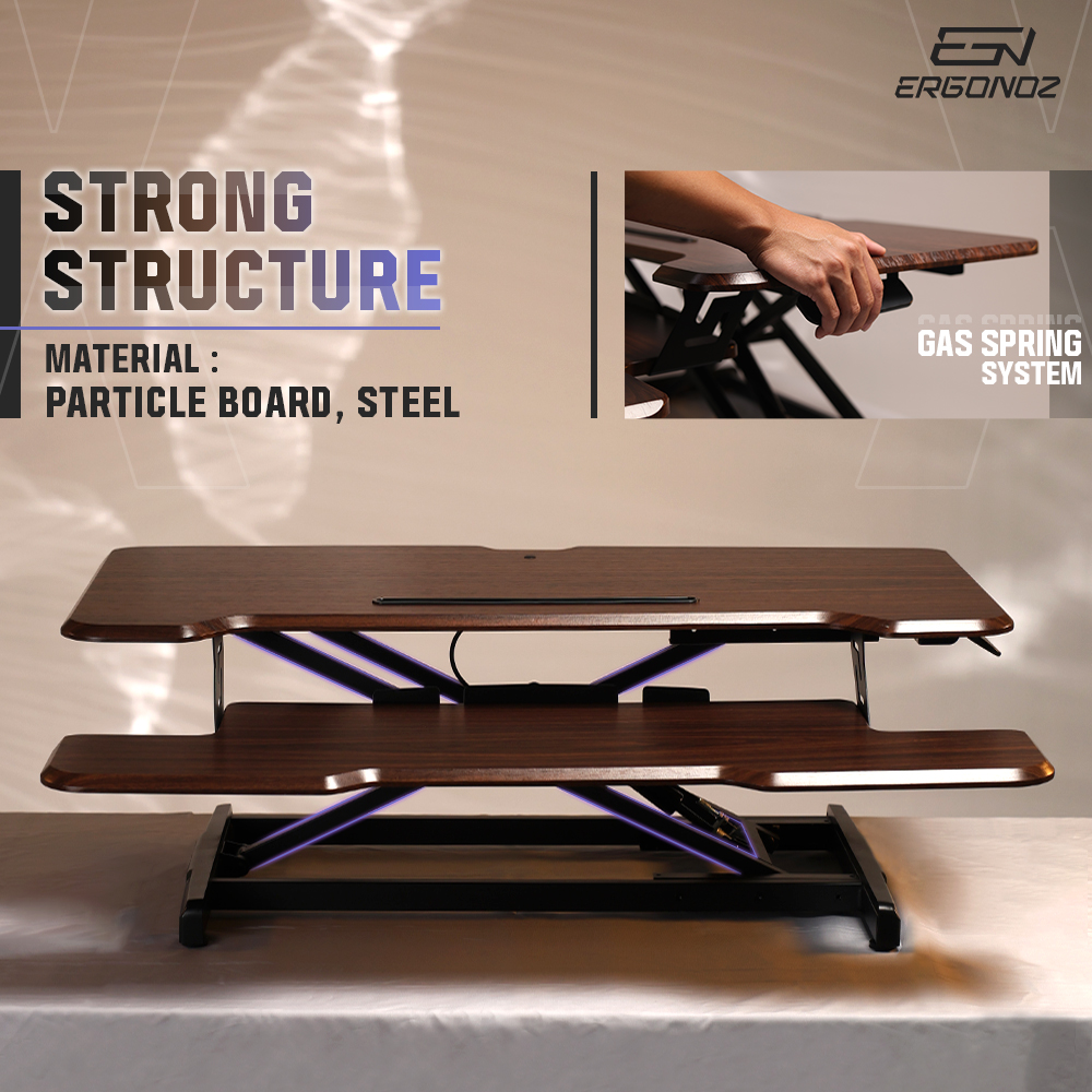 ERGONOZ โต๊ะปรับระดับ เคลื่อนย้ายได้ ปรับความสูงได้Standing Desk ...