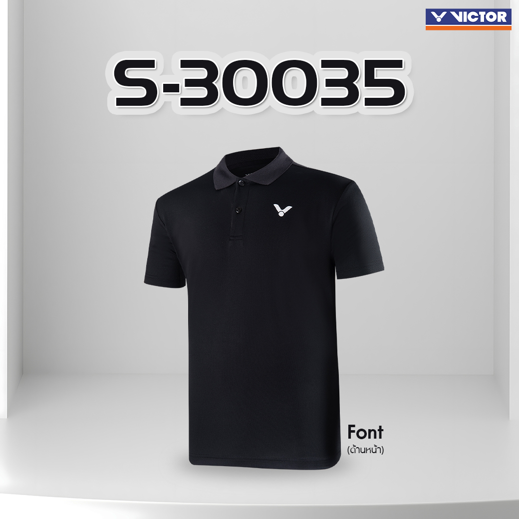 VICTOR เสื้อกีฬาแบดมินตัน แขนสั้น เสื้อโปโล รุ่น S-30035 | Shopee Thailand