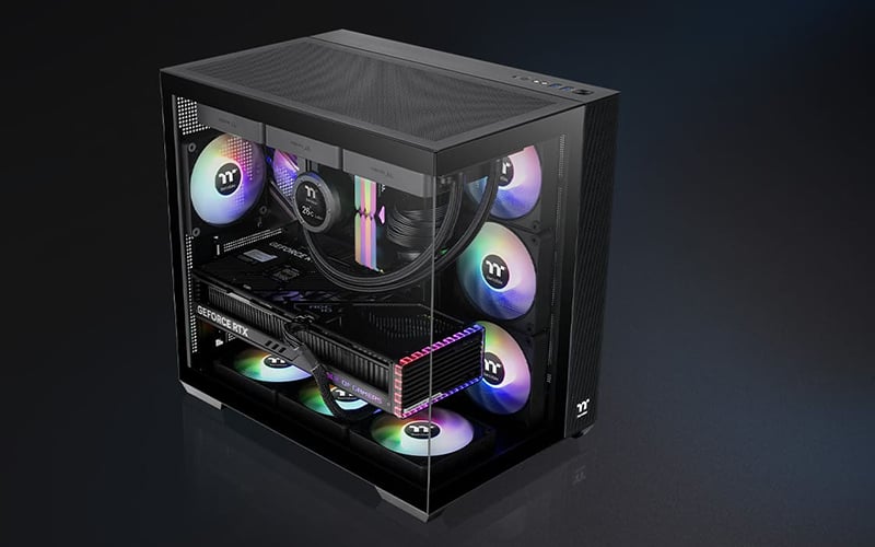CASE (เคส) THERMALTAKE VIEW 380 TG ARGB (BLACK) (ATX) | Shopee Thailand
