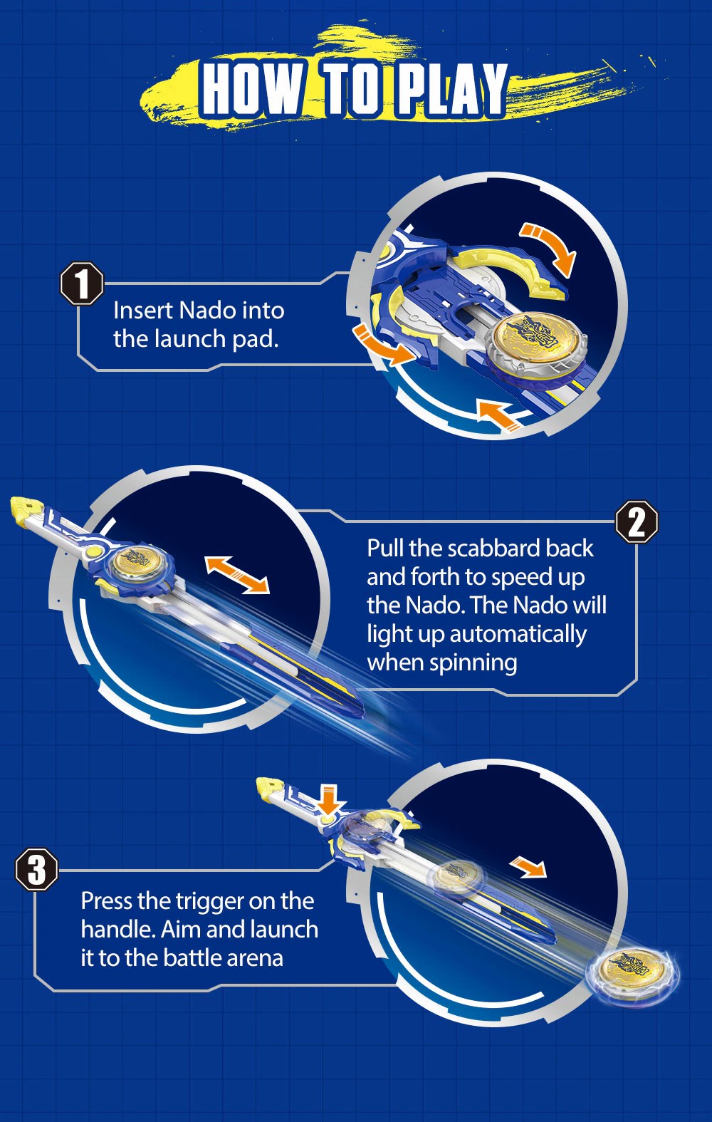 Infinity Nado 6 Standard Pack - Blazing War Bear ของเล่นนาโด้ดาบลูกข่าง ...