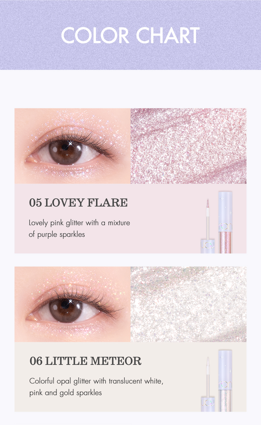 [rom&nd official] rom&nd The Universe Liquid Glitter | Shopee Thailand