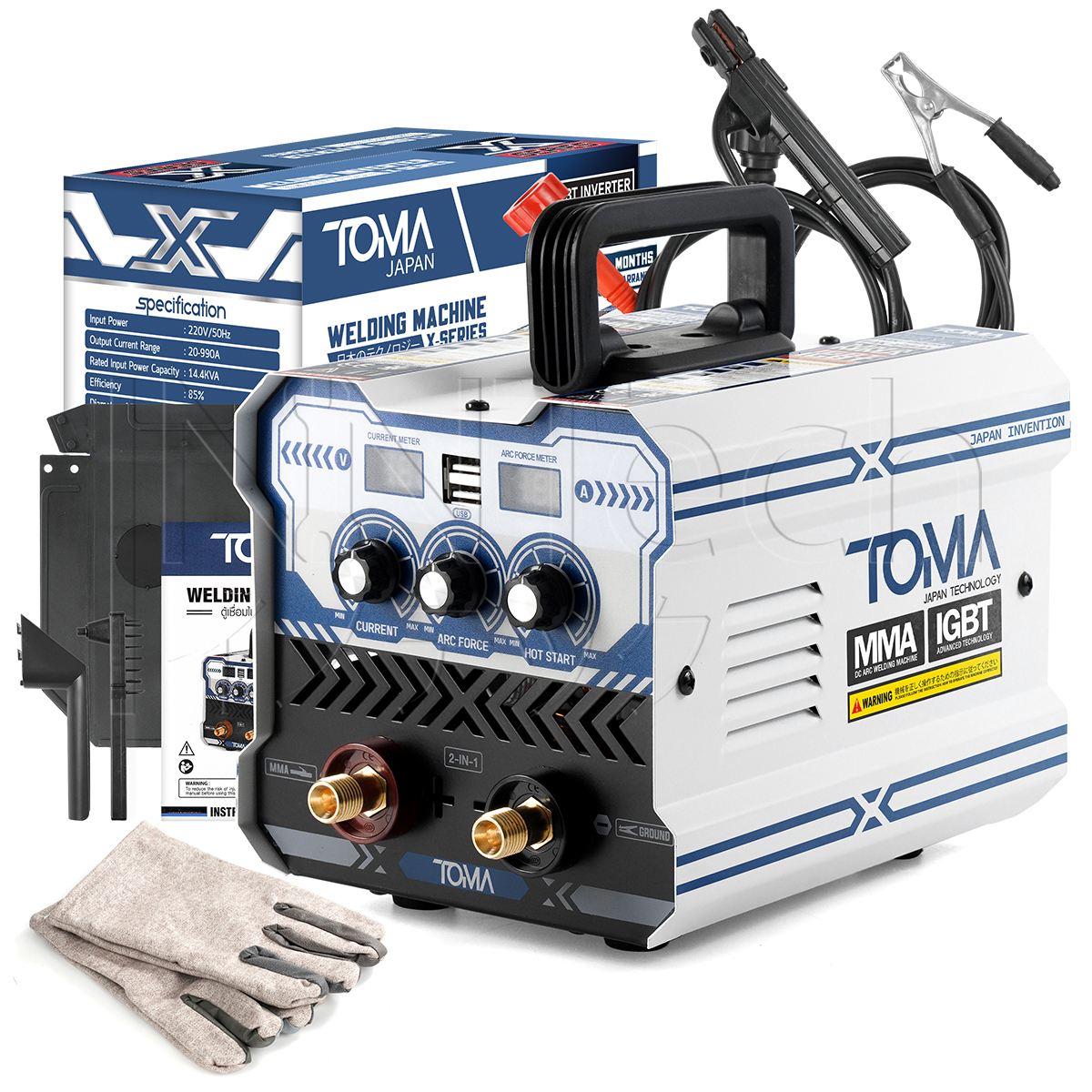 TOMA JAPAN ตู้เชื่อมไฟฟ้า Inverter MMA-990X 2in1 พร้อมฟังก์ชั่นพาวเวอร์ ...