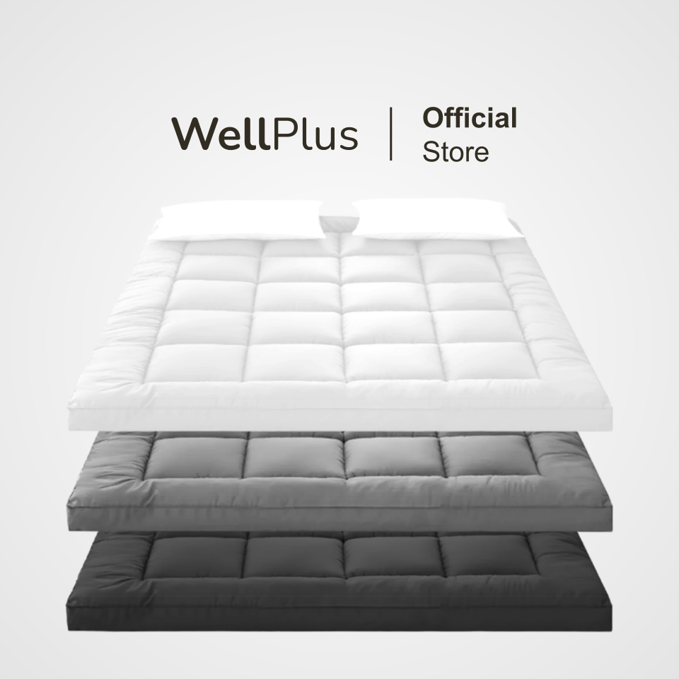 Wellplus Topper รุ่น Plus หนา 4 นิ้ว พับเก็บได้ ไม่สะสมไรฝุ่น หนานุ่ม ...