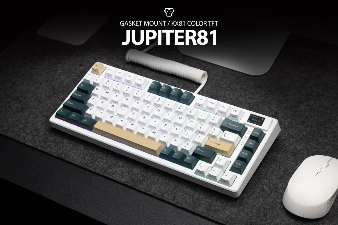 [ประกัน 1 ปี] Saru คีย์บอร์ดเกมมิ่ง Color Tft Kx 81 Jupiter จอ Led