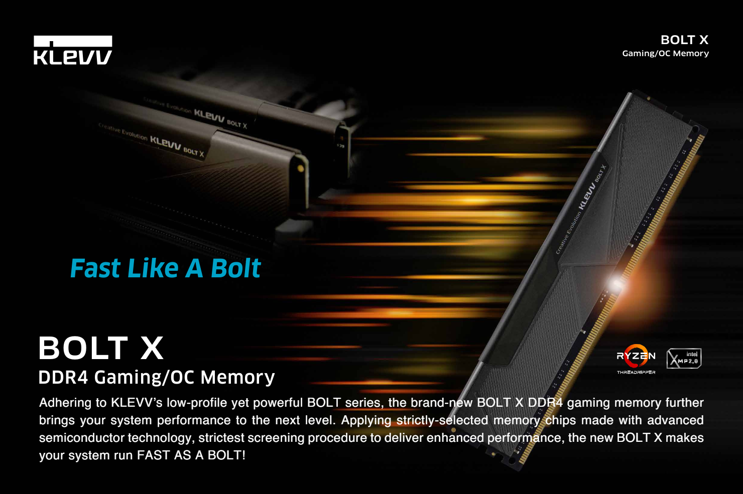 KLEVV BOLT X DDR4 OC Gaming MEMORY - 3200MHz (แรมพีซี) | Shopee Thailand