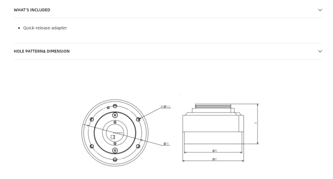 MOZA Quick Release Adapter รุ่น MZ-RS07 | Shopee Thailand