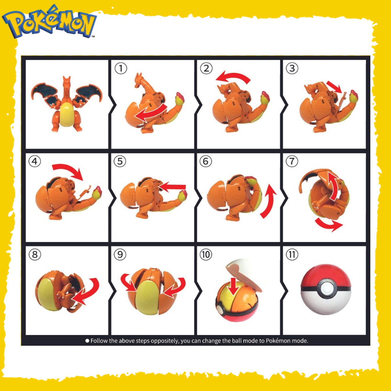 Pokemon - Transformation Pokemon - Charizard รหัส JSPKZC8902E | Shopee ...