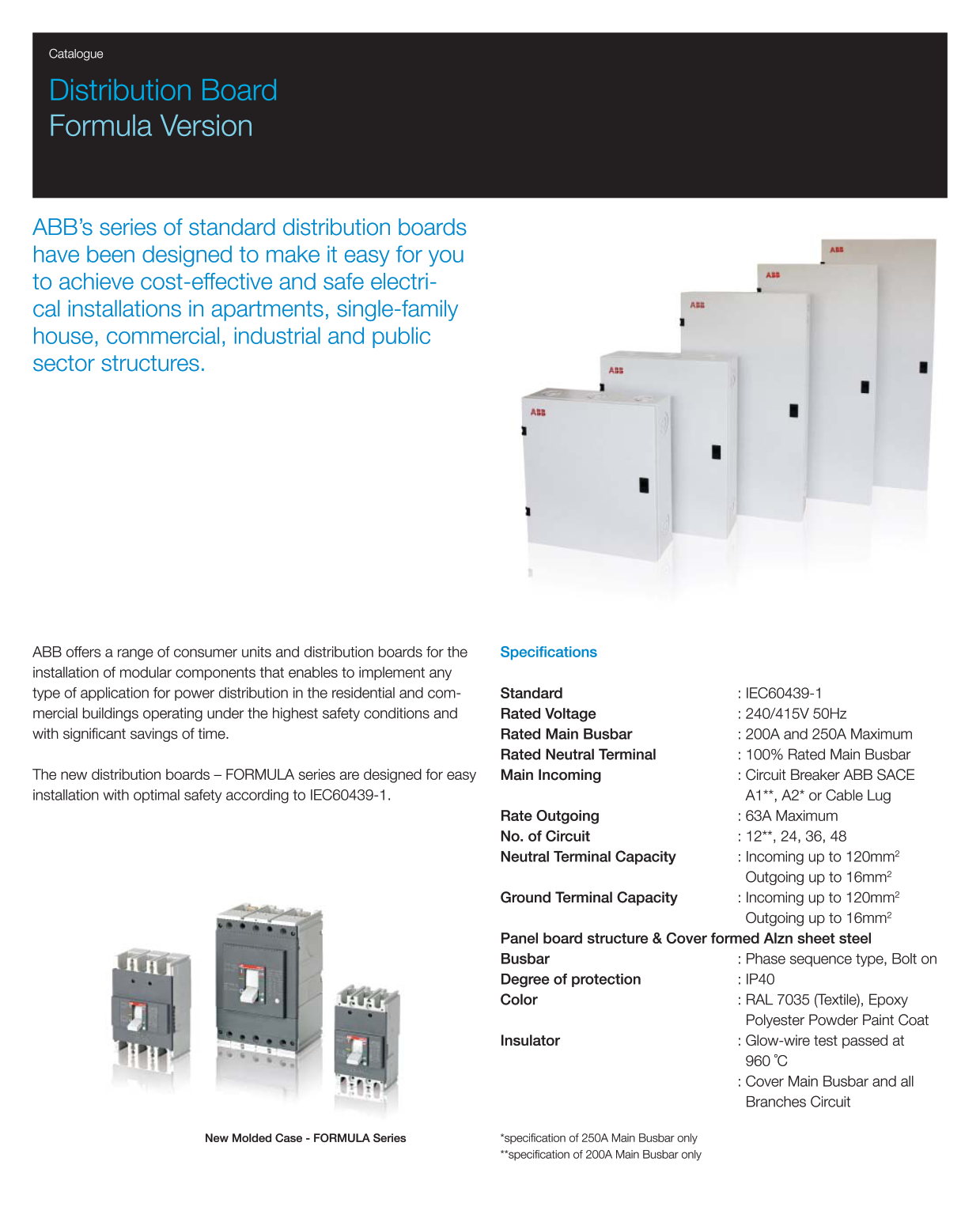 ABB ตู้โหลดเซ็นเตอร์ DB24MC200 Distribution Board 24 ช่อง 125 แอมป์ ...