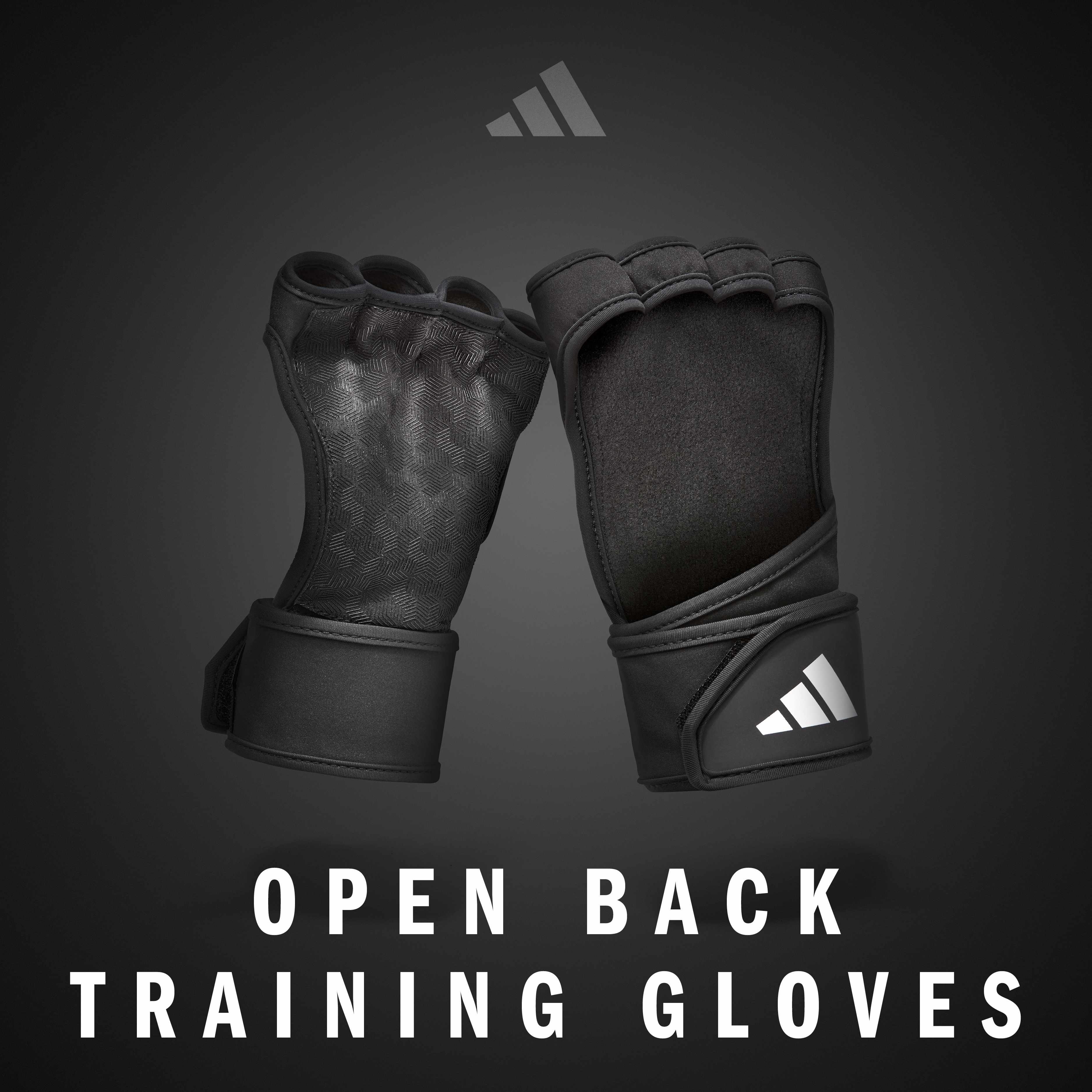 adidas ถุงมือ Open Back Training สีดำ / Open Back Training Gloves Black ...