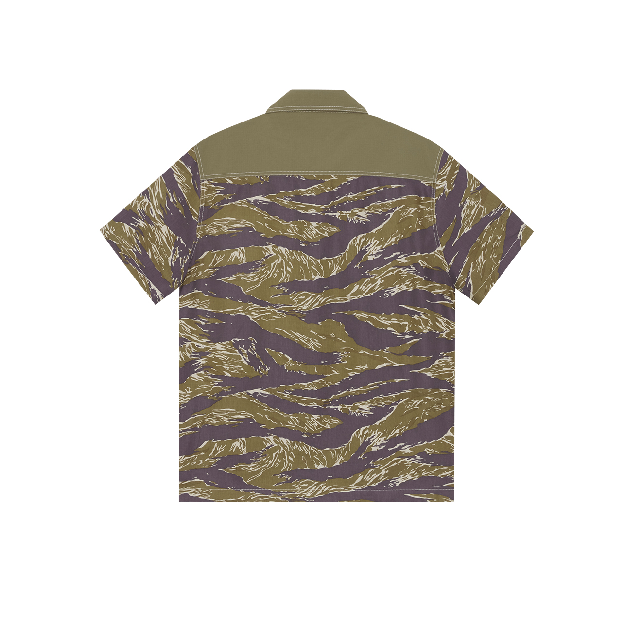 [MOO 5/24] Tiger Stripe Camo Shirt เสื้อเชิ้ตผู้ชาย แขนสั้น คอปก ลาย ...