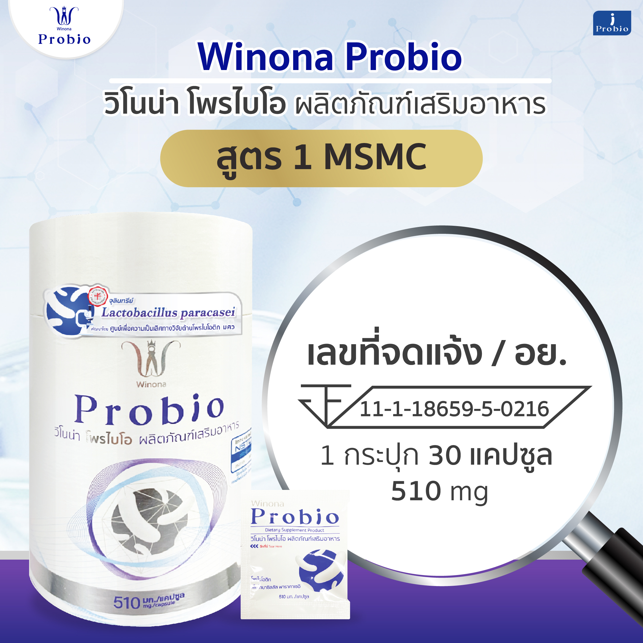 [ซื้อคู่ ถูกกว่า!] Winona Probio X2 โพรไบโอติกส์ สายพันธุ์ไทย เจ้าแรก ...