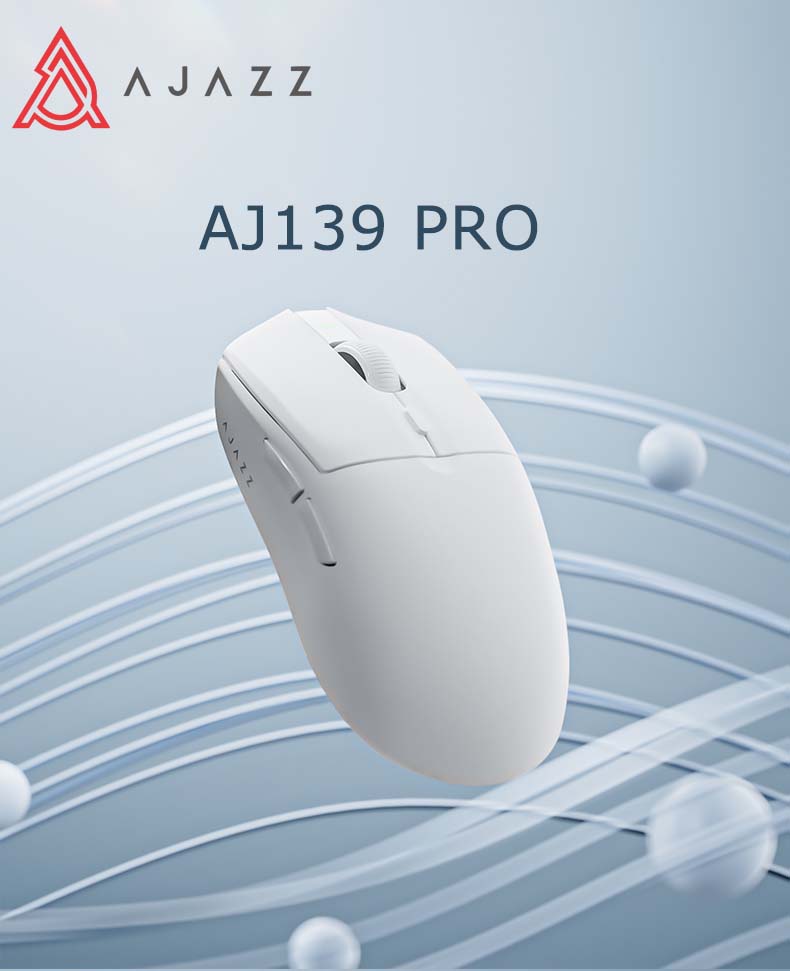 เมาส์เกมมิ่ง Ajazz AJ139 Pro Dual-Module Wired+2.4G PAW3395 Chipset ...